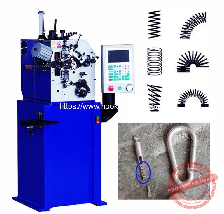 Automatic Carabiner Snap Hook Spring Making Machine - Hook Making ...
